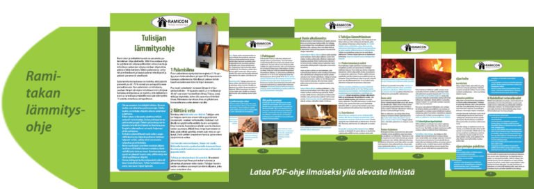Tulisijan lämmitysohje | Ramicon Oy